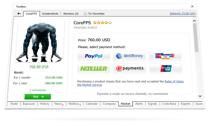 How to purchase AutoTrading Robots: MetaTrader 5 - MT5 | AMP Futures