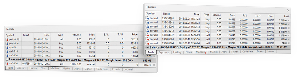 Trading - Orders: MetaTrader 5 - MT5 | AMP Futures